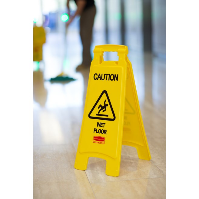 SEÑAL PARA PISO "CUIDADO PISO MOJADO", 2 CARAS, 26" – Rubbermaid ...